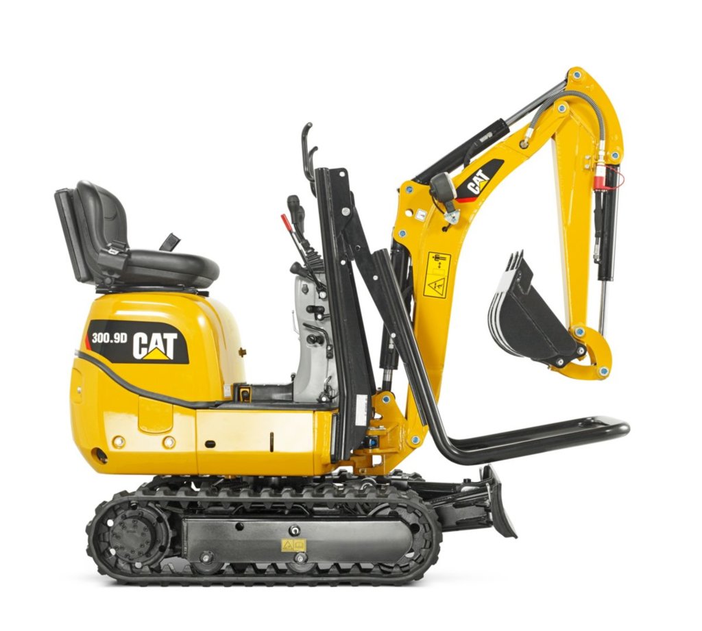 Cat 300.9D VPS en HPU300 minigraver 1 ton minigraver diesel & elektrisch